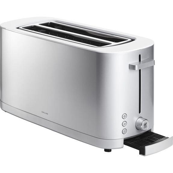 Zwilling Enfinigy Silver Long 2-Slice Toaster - iQ living