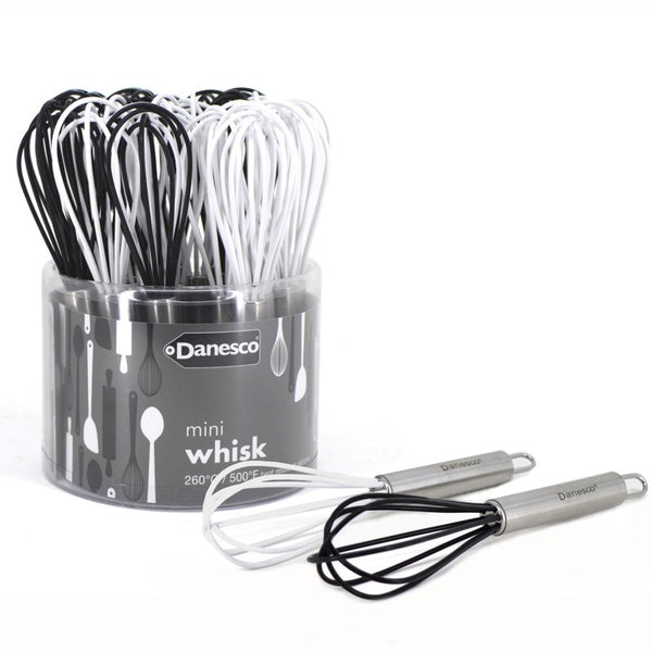 Danesco Mini Whisk, Black / White - iQ living