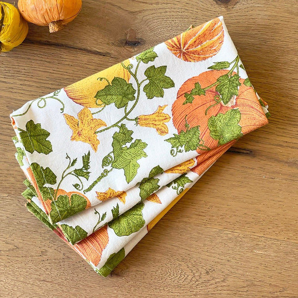 Mahogany Napkin Set Of 4 Pumpkin Field - iQ living