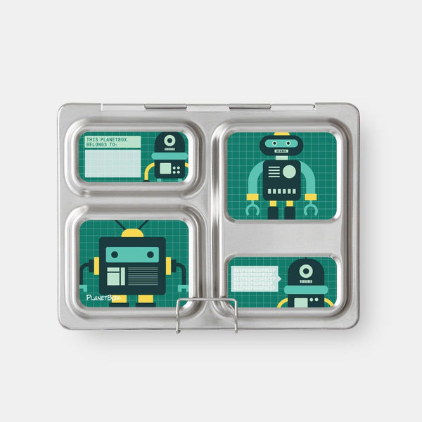 PlanetBox Launch Lunch Box Magnets, Robo Friends - iQ living